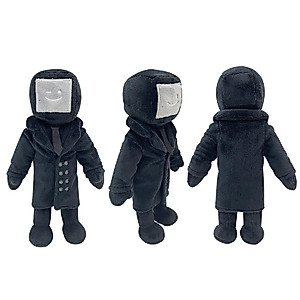 Qabfwe Skibidi Toilet Plush, 11" Speakerman Bosses Plushies Toys Skibidi Toilet Head Plushies Toys for Fans and Friends Beautifully Stuffed Animals Doll Gifts (6pcs)