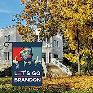 Lets Go Brandon Garden Flag Fjb Garden Flag Let's Go Brandon Garden US Flag Vertical Double Sided Small Porch Yard Door Decor 12.5x18 Inch