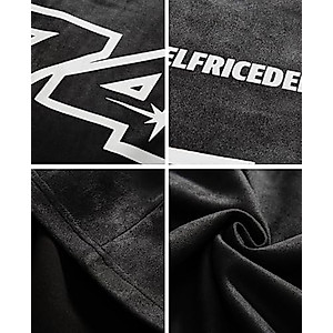 Aelfric Eden Mens Oversized Sweatshirt Crewneck Vintage Graphic Pullover Shirts Long Sleeve Streetwear Tops Grey