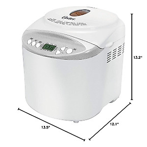 Oster Expressbake Bread Maker with Gluten-Free Setting, 2 Pound, White (CKSTBR9050-NP)