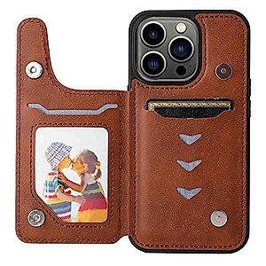 Fansipro Bumper Case Cover for Samsung Galaxy S9 Plus, Premium PU Leather Slim Fit Cover for Galaxy S9 Plus, 1 Card Slot, 1 Photo Frame Slot, Light Weight, Brown