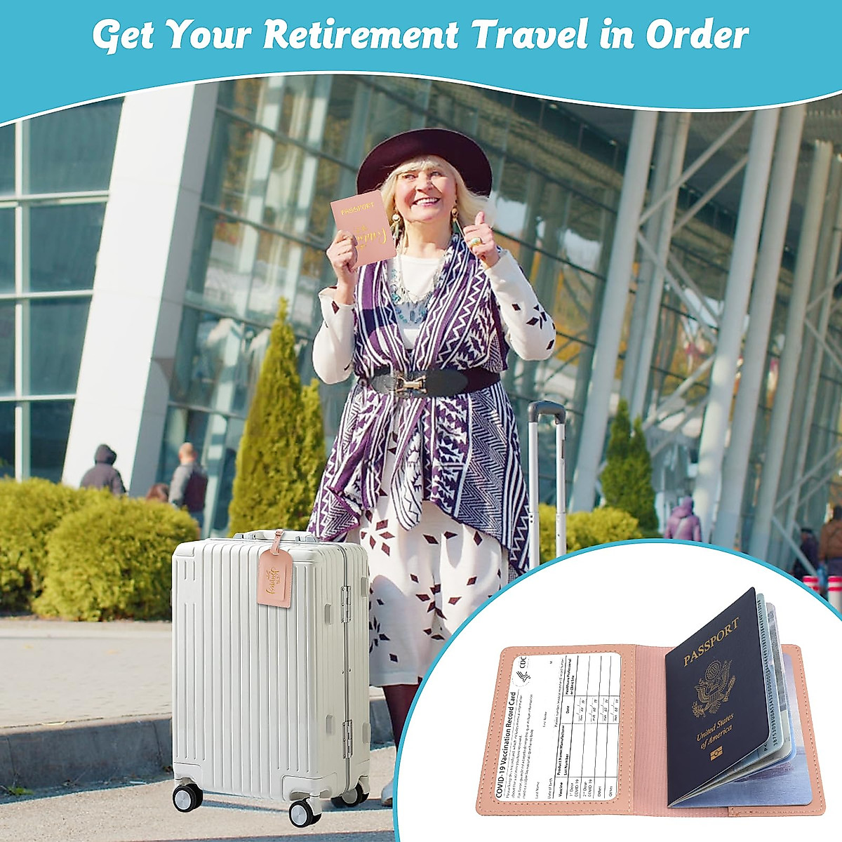 Retirement Gift for Woman 2024,11 Pcs Happy Retired Gifts with Retirees Tumbler, Travel Tote Bag Set,Funny Decider Dice, Best Retirement Gifts Baskets for Coworker Teacher Nurses Friends
