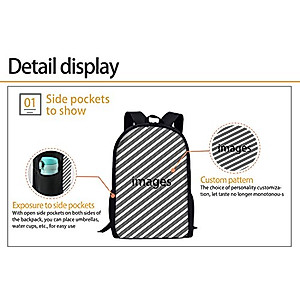 Dellukee Fox Print Funny School Backpack for Kids Boys Girls Middle School Elementary Book Bag Large Durable Daypack