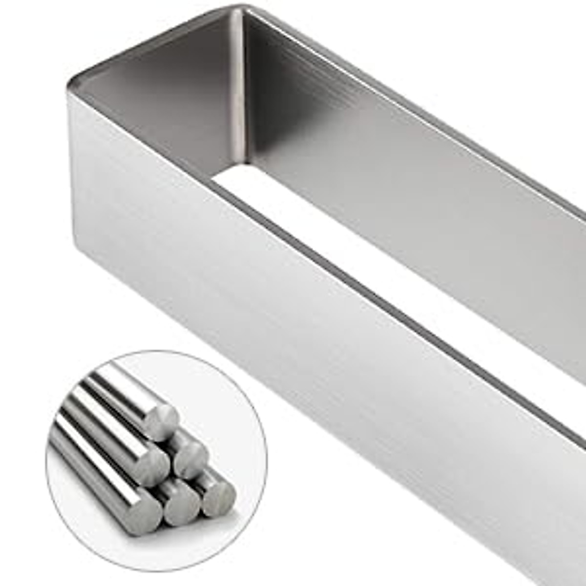 Hand Towel Holder Towel Bar 14 Inch Adhesive Towel Ring Stainless Steel Single Towel Rack for Bathroom Kitchen