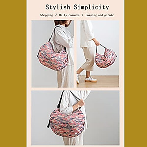 Reusable Grocery Bags, Large Capacity Shopping Bags, Foldable grocery bags, Portable Tote Bag, Shopping Bags Groceries, Daily commuting Reusable Bag, Picnic camping Storage Bag, Grocery bags（2 PCS）