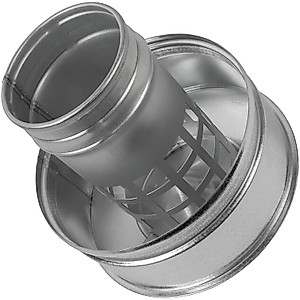 Vent Systems 4" Inch Galvanized Steel Round Roof Vent Cap - All-Season Round Exhaust Protector Cap - Perfect Insulation Roof Vent Cover - Chimney Rain Guard 100 mm