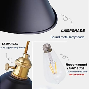 LightInTheBox 2PCS Vintage Wall Sconce, Retro Wall Light Fixture Metal Nordic Wall Lamp for Vanity Bedroom Aisle Grey