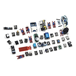 Shanrya 45 in 1 Sensor Assortment Set, Mainstream Lightweight Sensors Kit Resin Portable Multi-Functional for Beginners for Electronics Learning