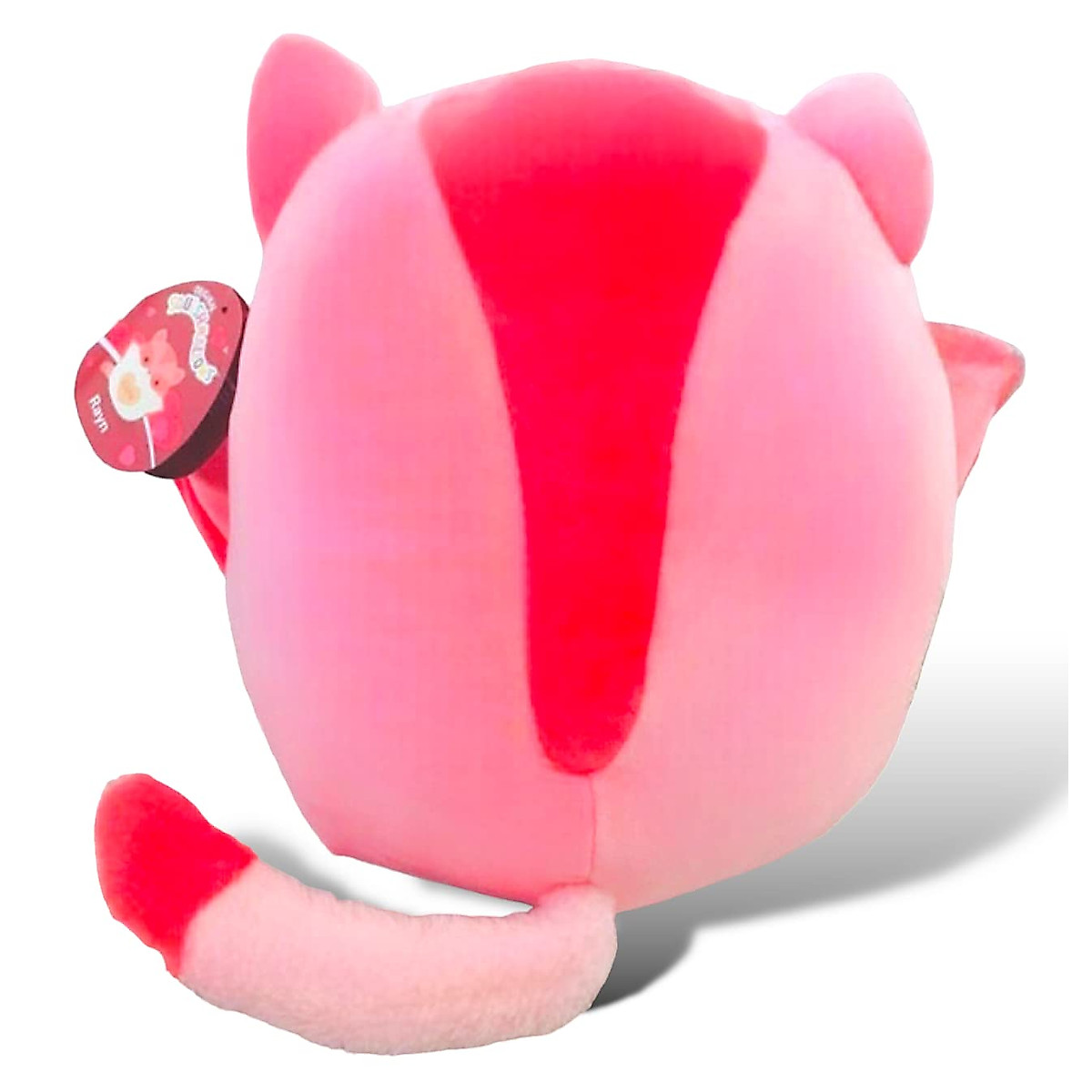 Squishmallows Official Kellytoy Rayn Sugar Glider 12 Inch Hot Pink and White with “ Cutie” on Belly Plush - 2023 Valentine’s Squad Stuffed Animal Toy Pillow