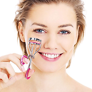 80 Pieces Eyelash Curler Refills Pads Soft Curler Replacement Refills Pads for Universal Eyelash Curler (Rose Red, Purple, Pink and Dark Rose Red)