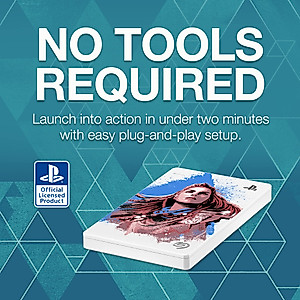 Seagate Horizon Forbidden West Limited Edition Game Drive for PlayStation Consoles, 2 TB, External Hard Drive - USB 3.2 Gen1, Officially-Licensed (STLM2000200)