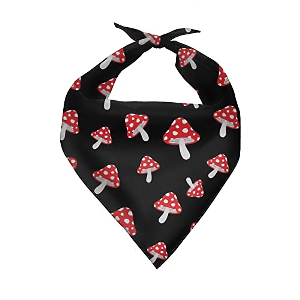 Forchrinse Red Mushroom Dog Bandana Pet Triangle Bib Scarf Accessories for Small Medium Large Dog Cats Puppies