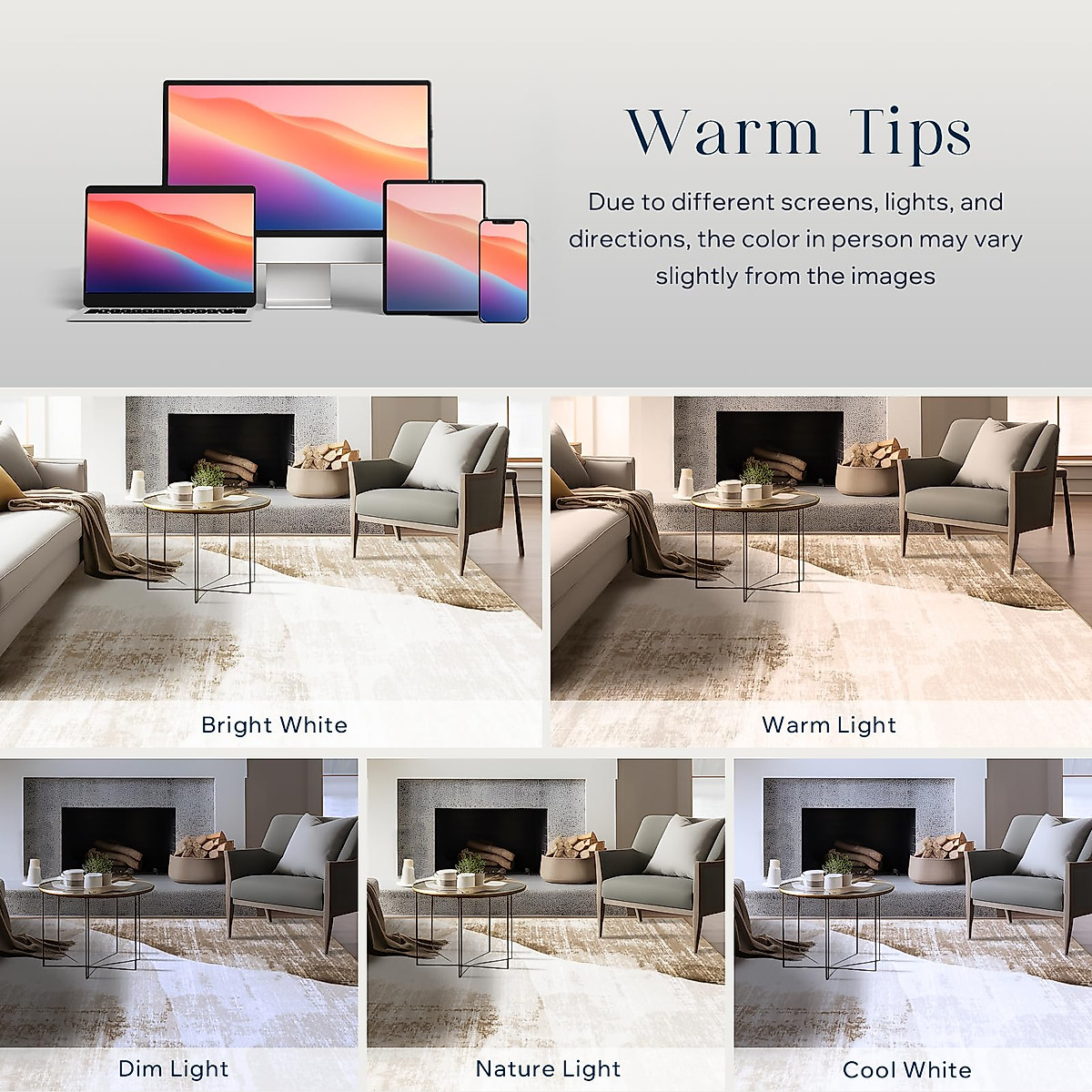 Phantoscope Hallway Runner Rug 2'x10'- Long Rug Runner Boho Washable Non-Slip Carpet for Kitchen Entryway Laundry Bedroom, Ultra-Thin Runners Geometry Modern Accent Rug, Light Brown/Beige