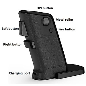 RAGNOK Gun Mouse FPS and TPS Gaming Mouse - Unique triggers MX Black Silent Switches for Gaming and Office- Vertical Grip - for PC/Mac