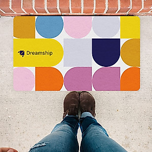 Gifts for Grandma, Grandkids Spoiled Here Cute, Personalized Front Doormat, Gifts for Grandma Nana from Grandkids Grandchild, Outdoor Indoor Welcome Mat, Gifts for Christmas