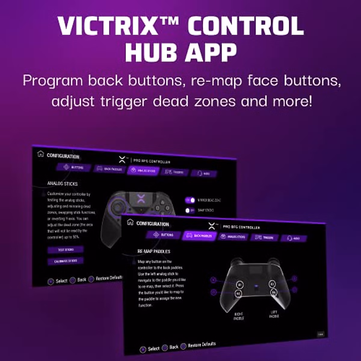 Victrix Pro BFG Wireless Gaming Controller for Playstation 5 / PS5 - Wired or Wireless Power, Mappable Back Buttons, Customizable Triggers/Paddles, App Support (PC)