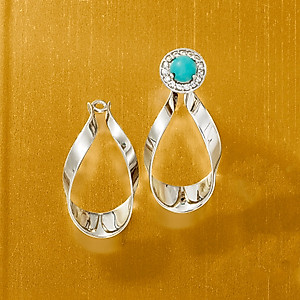 Ross-Simons Sterling Silver Ribbon Drop Earring Jackets