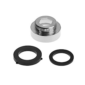Rotate Swivel Faucet Aerator Connector Metal Outside Inside Thread Water Saving Adaptor Kitchen Faucet 16/18/20/22/24/28/mm to 22mm with Gasket for Bathroom Or Kitchen (C