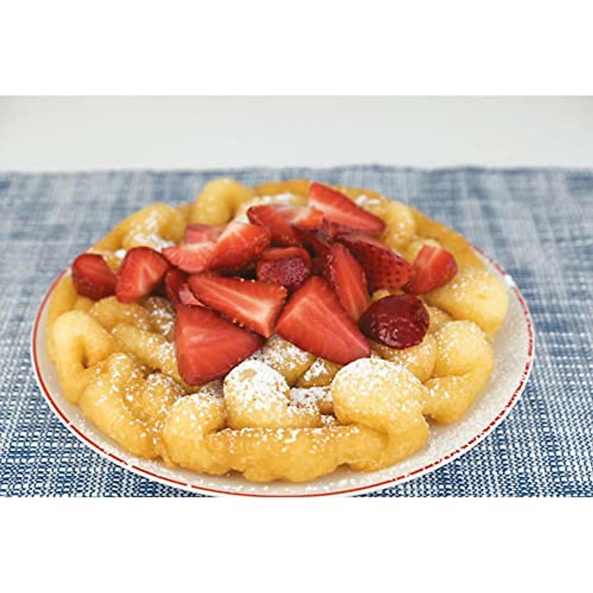 Krusteaz Professional Funnel Cake Mix, 5 lb Box with Krusteaz Professional Dessert Server