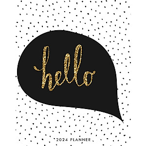Willow Creek Press Hello 2024 Booklet Softcover Monthly Planner (7.5" x 9.5")