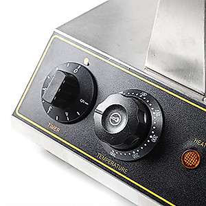 Waffle Maker 2400W Electric Double Heads Waffle Machine Non-stick Round Waffle Iron Maker Thicken Stainless Steel Home or Commercial Use Restaurant or Bakery 110V