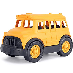 Liberty Imports Big Yellow School Bus Toy for Toddlers, Plastic Vehicle Truck for Kids Boys Girls Imaginary Play
