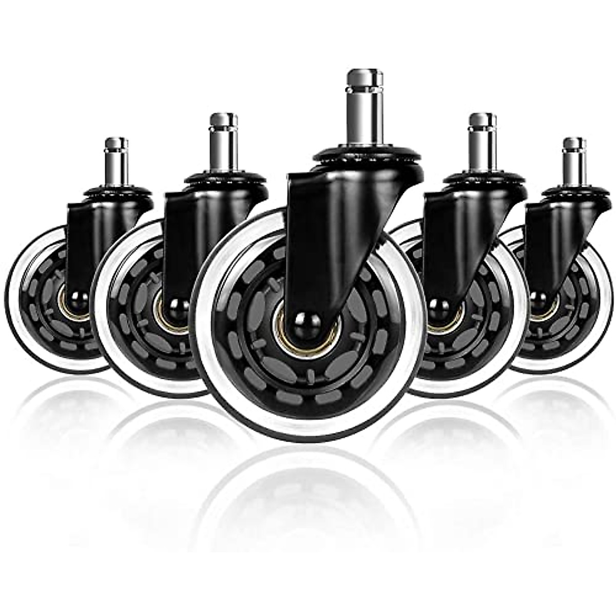 CINEYO Set of 5 Office Chair Caster Wheels & 7 Pc's Airtight Food Storage Container