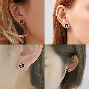 One Piece Anime Earrings for Women Men Stud Earring 6 Pairs (set 1)