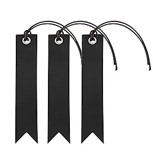 3pcs Leather Bookmarks with Tassel for Men Women Boys Girls Kids Handmade Page Markers Perfect Gift for Reader Writers Authors Poets Coffee Color