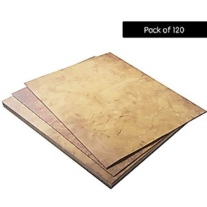 120 Aged Paper - Antique Looking Vintage Papers With Classic Aged Paper Designs - Six Unique Old Looking Paper Designs - Vintage Printing paper, Vintage Writing Paper, 8.5 x 11 inches (Pack of 120)