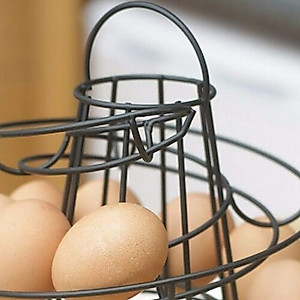 Egg Holder, Spiral Egg Holder, Modern Spiraling Dispenser Rack, Egg Storage Egg Display Rack Eggs Organizer Shelf Egg Basket for Countertop Kitchen