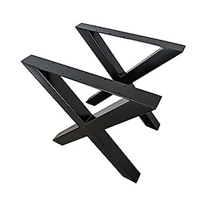 Metal Table Legs set(2pcs) I 28x28" Dinning table legs I Steel table legs I Modern iron table legs