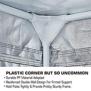 Hydro Plus Small Grow Tent Room Kit Indoor Plants Growing Reflective Mylar Dark Room Non Toxic Hut + Hydroponics Growing System Accessories (36''x20''x63'' Kit)