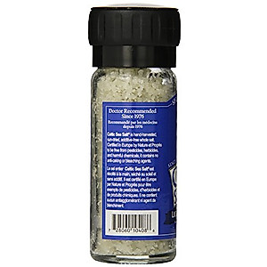 Celtic Sea Salt, Light Grey Grinder, 3 oz White