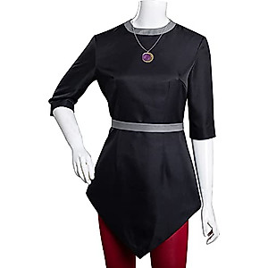 Roocnie Adult Womens Amity Blight Cosplay Outfit The Owl House Shirt Leggings with Necklace Set