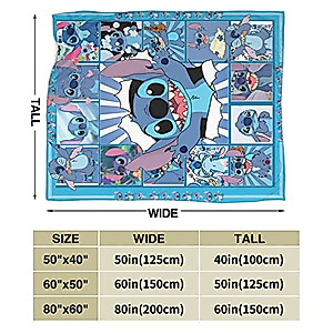 Cartoon Blanket Super Soft Flannel Throw Blanket Cute Anime Warm Blanket for Comfortable Bedding Office Travel and Sofa All Season (Blankets-2,50x40 in)