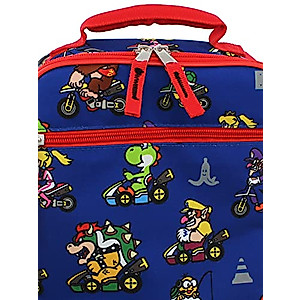 Nintendo Mario Kart Boy's Girl's Soft Insulated School Lunch Box (One Size, Blue)