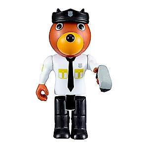 PIGGY Action Figure 6 Pack - Six 3.5" Articulated Buildable Toys, Officer Doggy, Billy, Memory, Robby, Clowny, & Frostiggy, 9 Accessories, Series 2, includes DLC