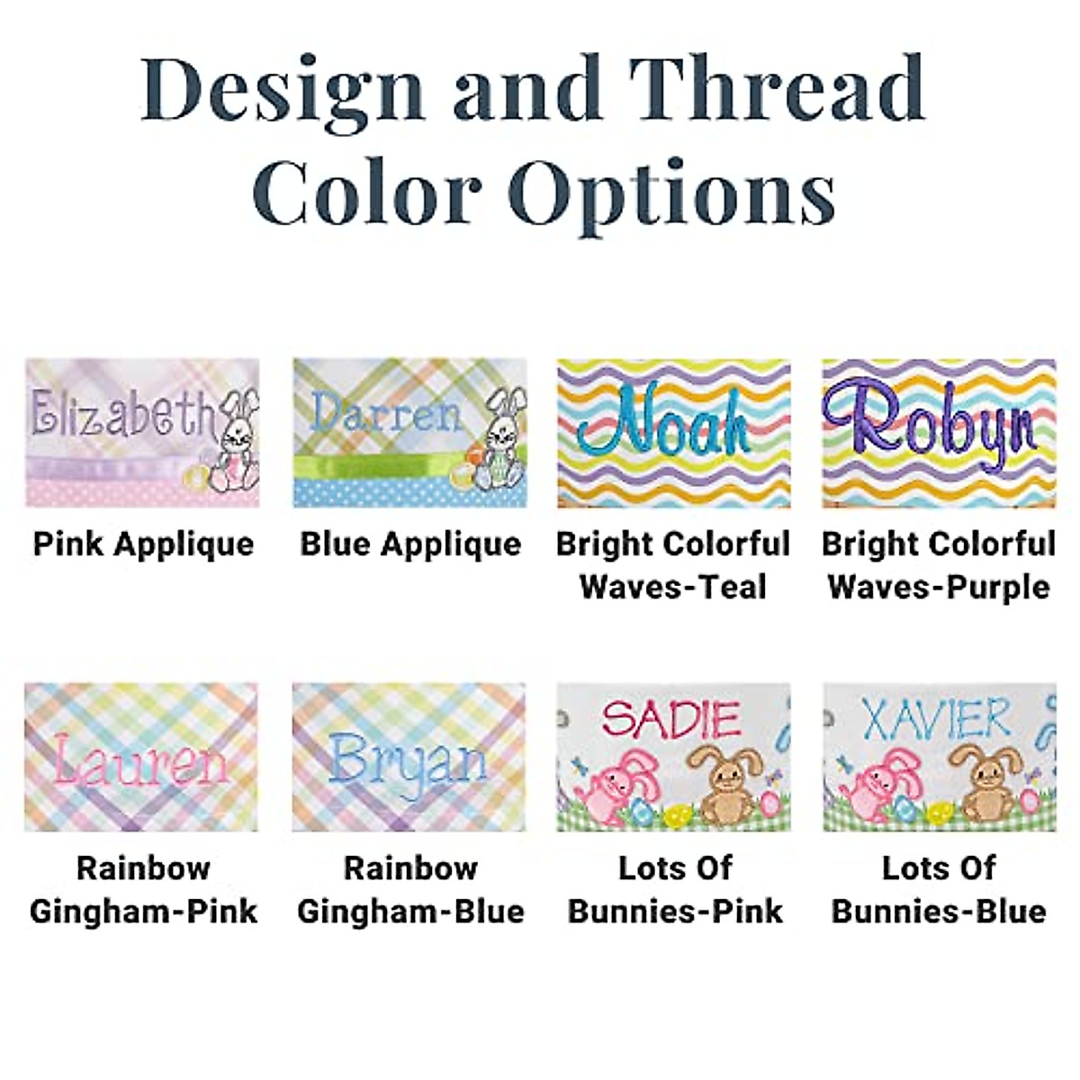 Let's Make Memories Personalized Easter Basket - Create Your Own - Wicker Basket - Embroidered Liner - Medium - Pink Bunny Applique