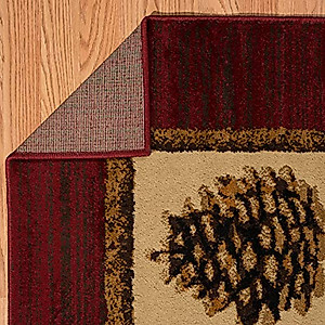 United Weavers of America Affinity Lodge Moaic 5'3" x 7'2" Rug, Multi