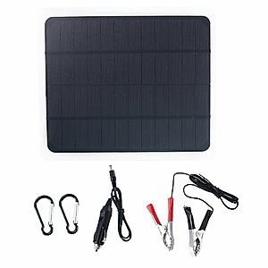 Kqiang 12V 20W Solar Battery Charger Pro,Built-in MPPT Charge Controller,20 Watts Solar Panel Trickle Charging Kit for Cars, Trucks, caravans, Boats, Motorcycles, RV