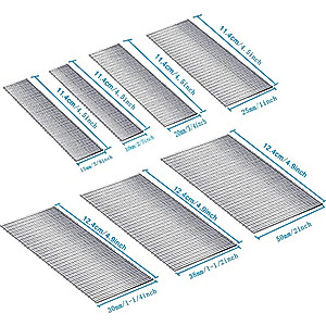 Breezliy 2100 PCS Brad Nails 7 Sizes multi-Length Galvanized Straight Finishing Nail,Each specification has an independent sponge anti-collision packaging