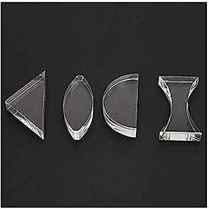 Optical Glass Light Spectrum Prism Basic Physics Teaching 4PCS