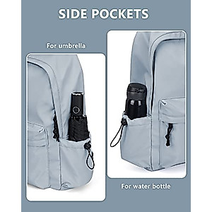 Backpacks For School Backpack For College Bookbag For Women School Bag Book Bags Waterproof Gym Backpack For Women Men Simple Aesthetic Backpack Blue