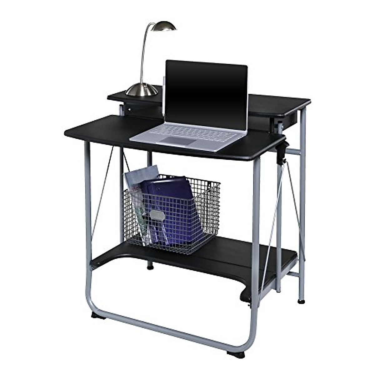 OneSpace Freeley Folding Computer Desk, Black