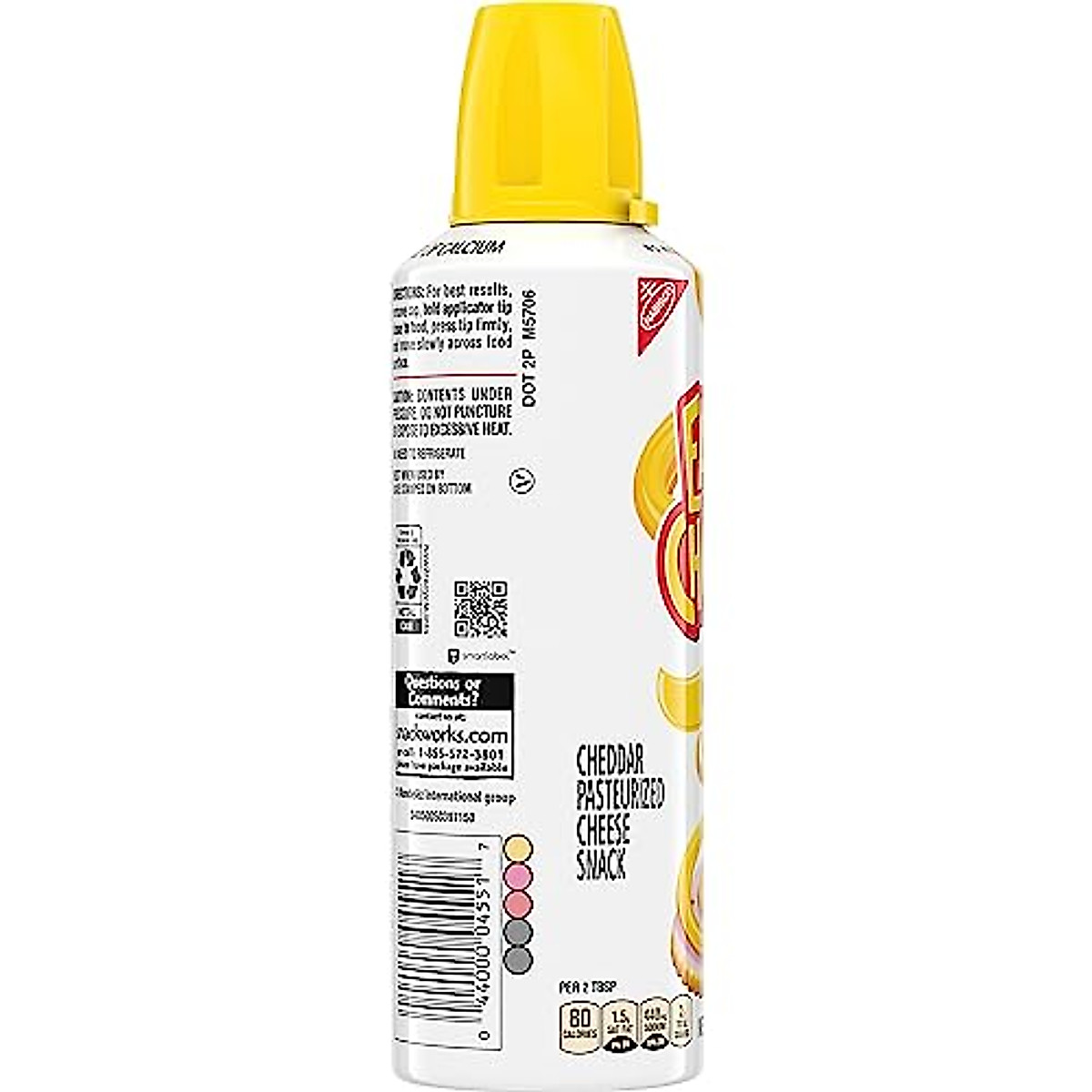 Easy Cheese Cheddar Cheese Snack, 12 - 8 oz Cans