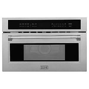 ZLINE 30 Inch wide, 1.6 cu ft. Built-in Convection Microwave Oven in Stainless Steel with Speed and Sensor Cooking