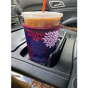 Koverz Neoprene Iced Coffee Sleeve - Large Midnight Mums