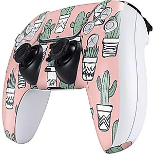 Skinit Decal Gaming Skin Compatible with PS5 Controller - Pink Cactus Design