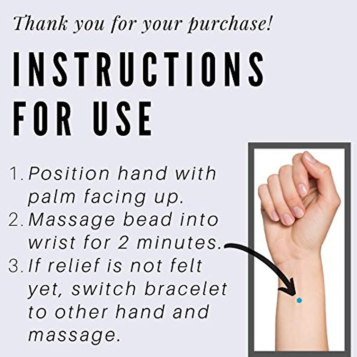 Cease Sickness Anti Nausea Wristband, Relief for Motion Sickness and Morning Sickness, Acupressure Wristband, Push Bead Into Wrist, Seasickness, Helps Vertigo, Relieves Dizziness